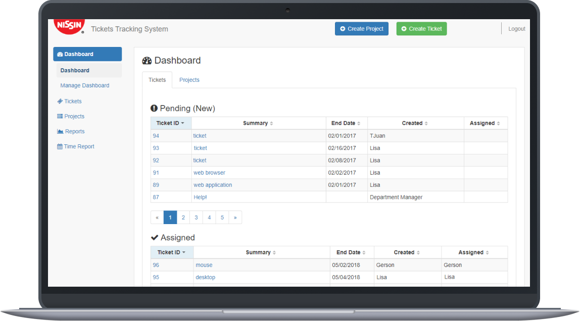 Portfolio: Tickets Tracking System - EffectiveSoft