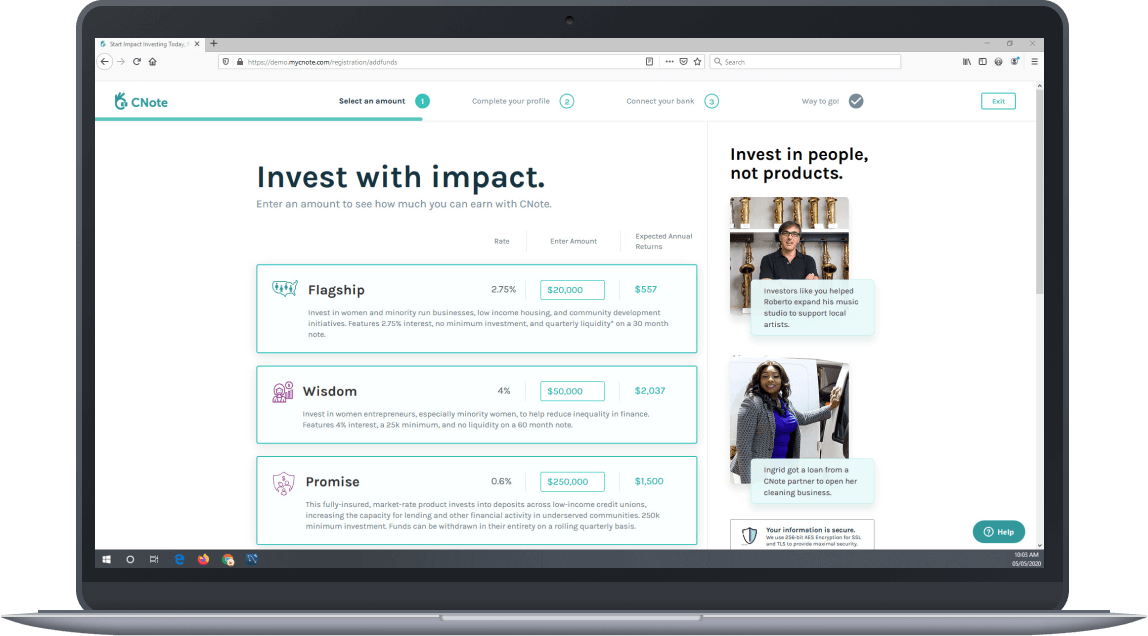 Portfolio: CNote web platform - EffectiveSoft