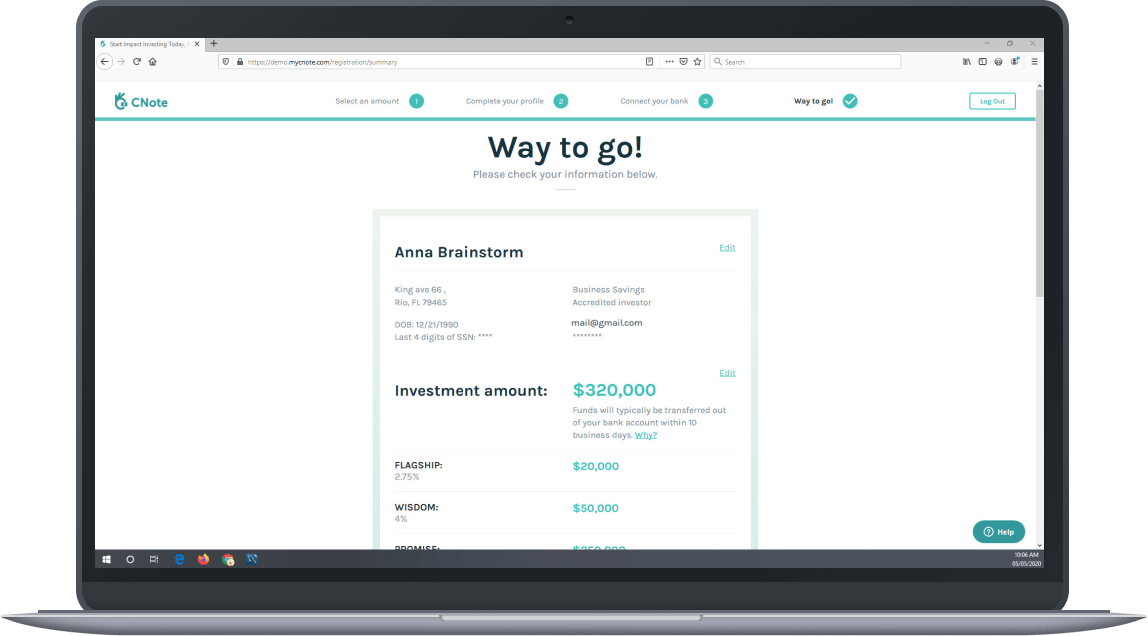 Portfolio: CNote web platform - EffectiveSoft