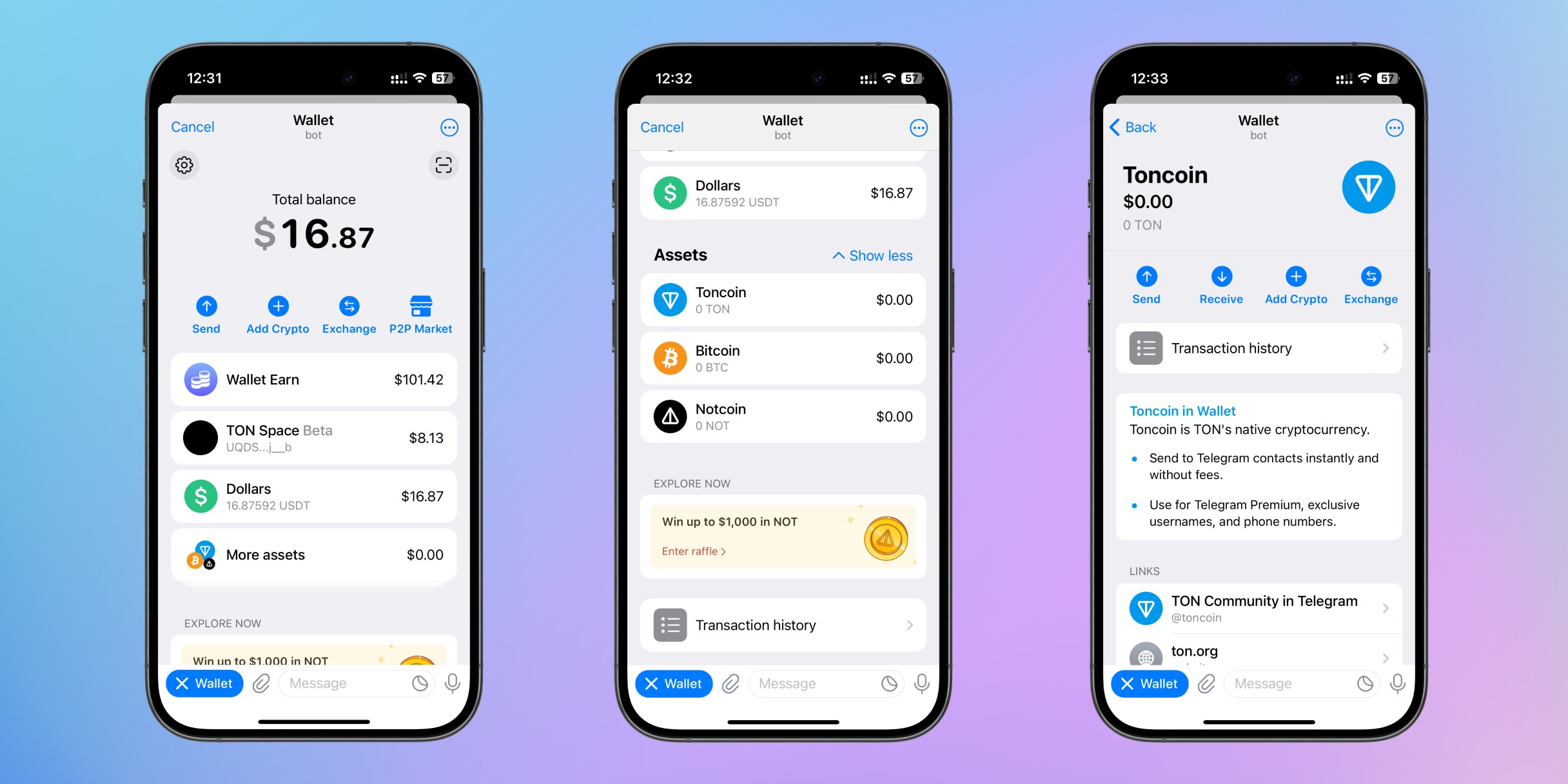 Wallet redesign: Telegram contest - EffectiveSoft